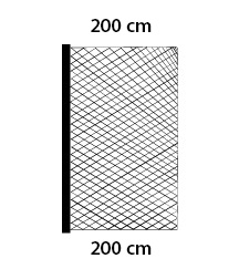 MREŽA ZA GOLOVE PROFESIONAL PP 732X244 200/200 6mm