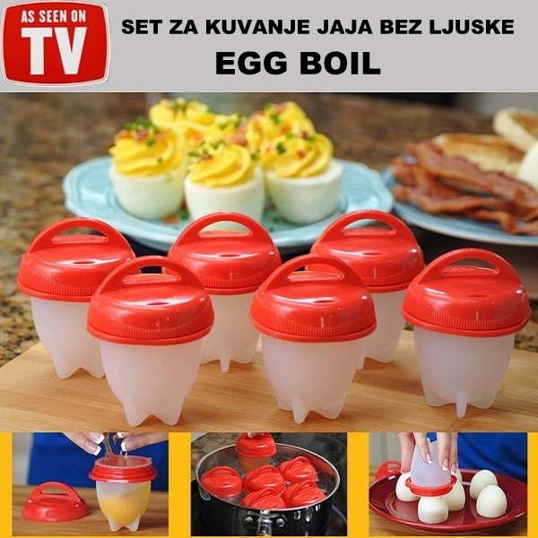    Egg Boil Set Za Kuvanje Jaja Bez Ljuske!