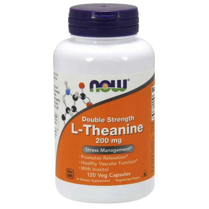 L-Teanin Double Strength 200 мг - NOW Foods