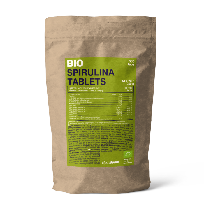 BIO Spirulina 500 mg 500 tableta - GymBeam