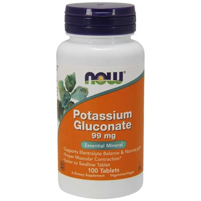 Kalijum glukonat 99 mg - NOW Foods