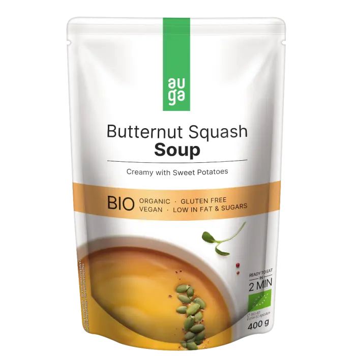 Organic Butternut squash creamy soup - Auga