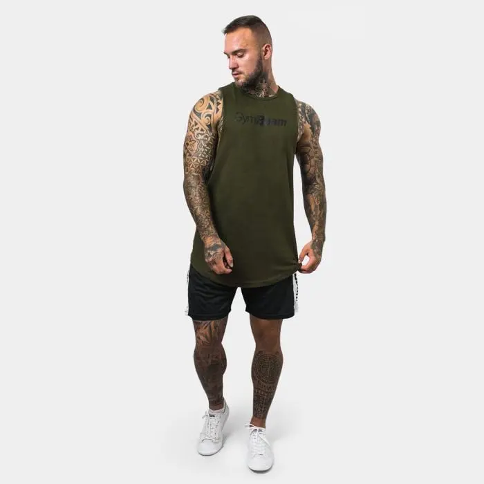 Potkošulja Cut Off Military Green - GymBeam