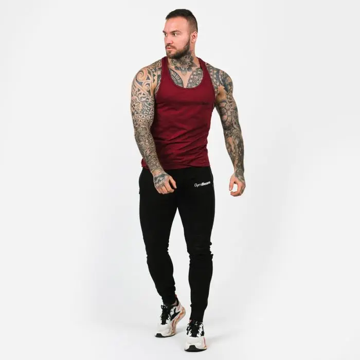 Majica bez rukava Stringer Tank Top Burgundy - GymBeam