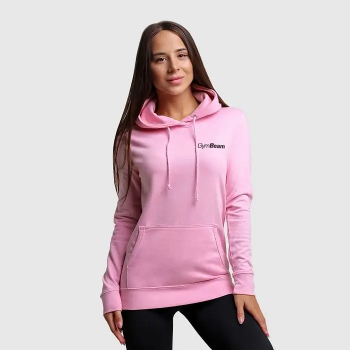 Ženski duks PRO Hoodie Baby pink - GymBeam