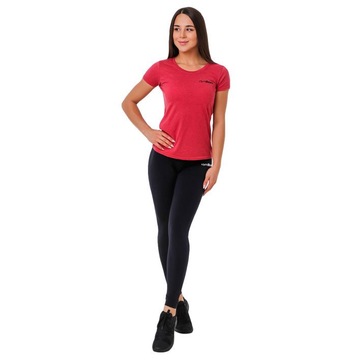 Ženska majica Basic Vintage Red - GymBeam