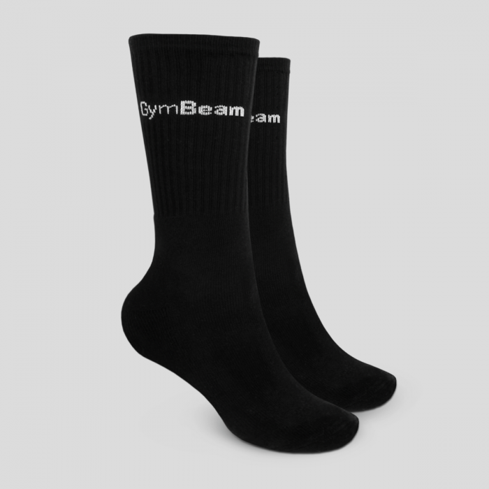 Čarape 3/4 Socks 3Pack Black - GymBeam