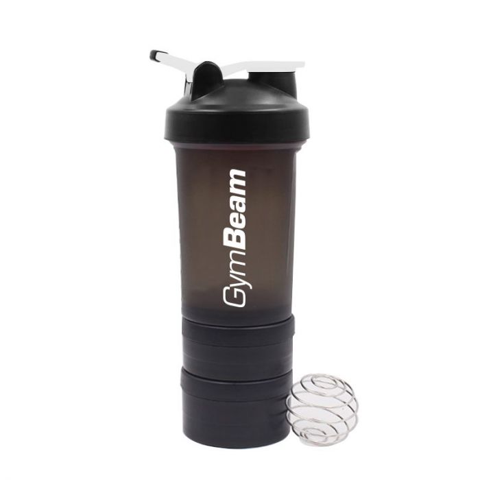 Višedelni šejker Blend Bottle Black White 600 ml - GymBeam