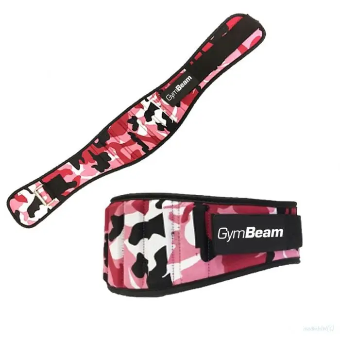 Женски фитнес појас Pink Camo – GymBeam