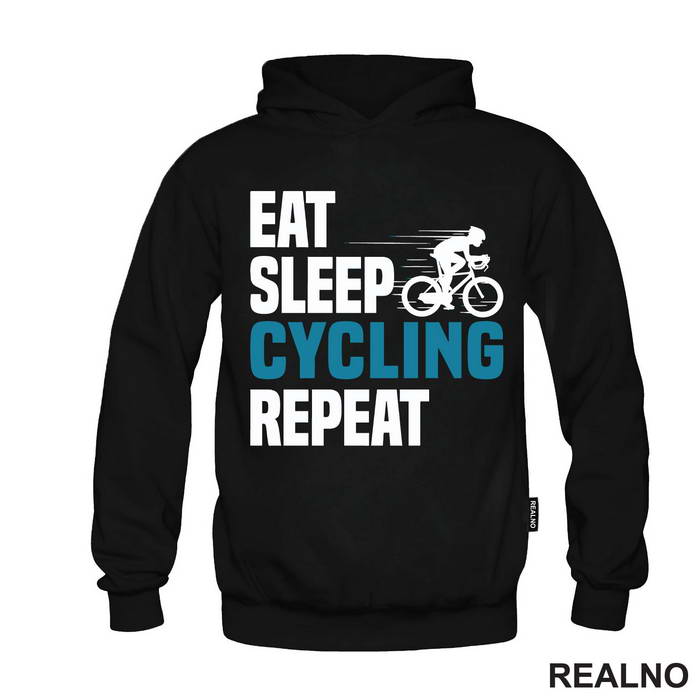EAT, SLEEP, CYCLING, REPEAT - BLUE - BICKILOVI - BIKE - DUKS