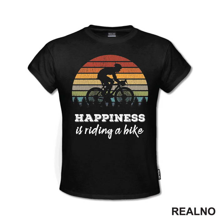 HAPPINESS IS RIDING - BICKILOVI - BIKE - MAJICA