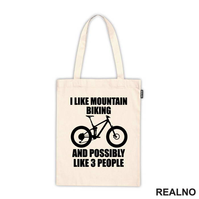 I LIKE MOUNTAIN BIKING AND 3 PEOPLE - BICKILOVI - BIKE - CEGER