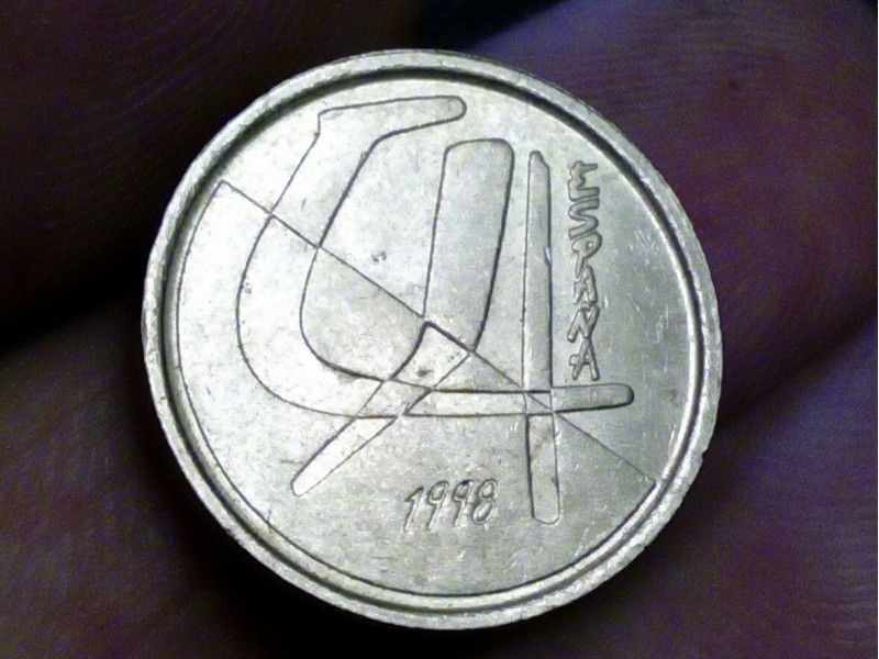 Spanija, 5 ptas 1998