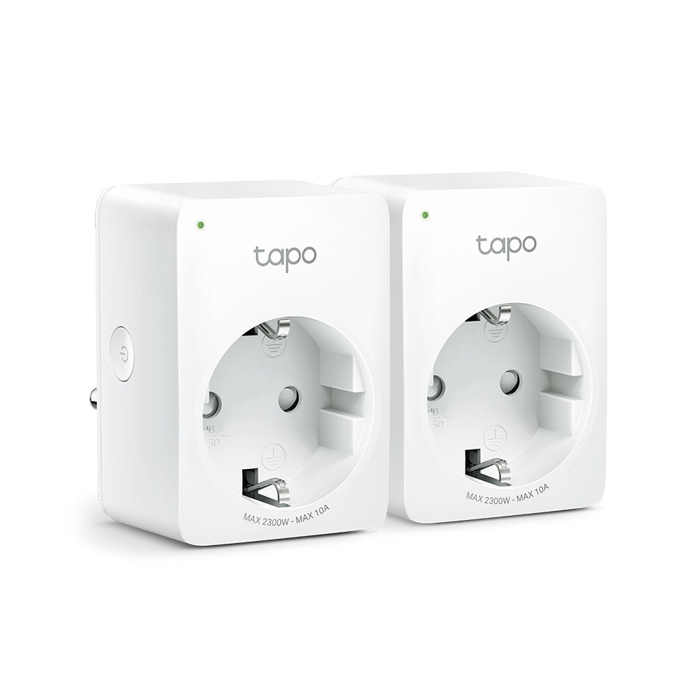 TP-Link Tapo P100 (2-pack) komplet Smart 230V strujnih šuko utičnica do 10A – 2.99KW (2kom), WiFi 802.11b/g/n, udaljeni pristup, on/off po zadatom rasporedu ili u slučajno vreme, Bluetooth onboard...