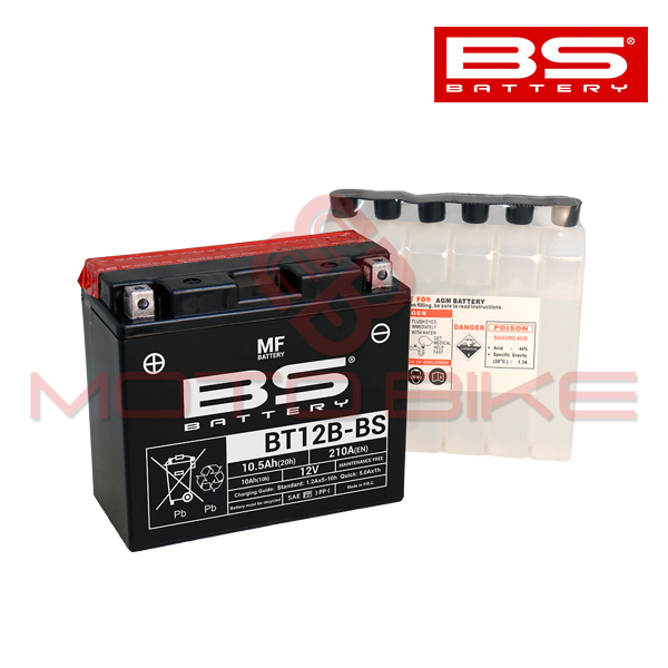 Akumulator BS 12V 10Ah gel BT12B-BS levi plus (150x69x130) 210A