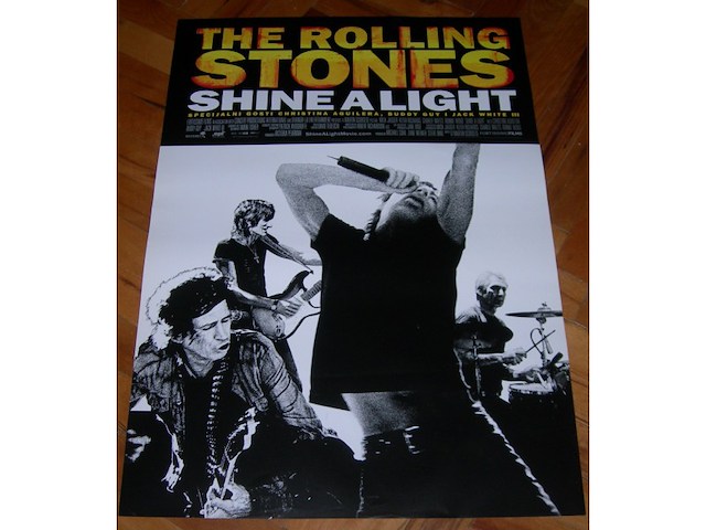 Shine a light (The Rolling Stones) - filmski plakat
