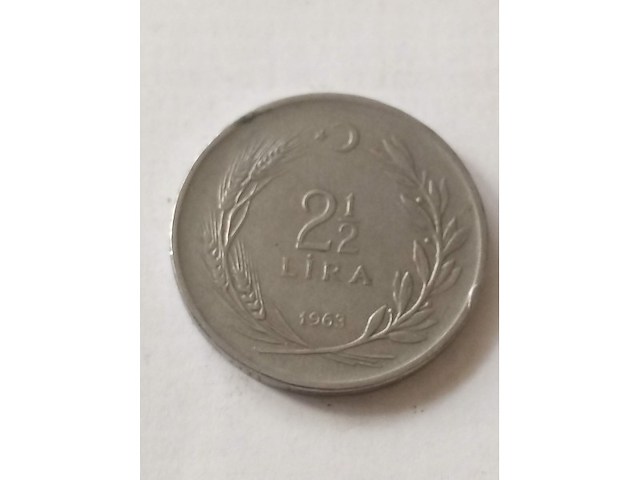 2,5 Lira 1963.g - Turska -
