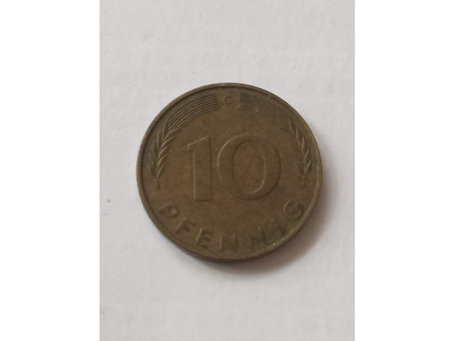 10 Pfennig - G - 1974.g - Nemačka -