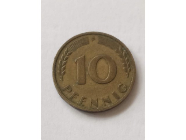 10 Pfennig - F - 1949.g - Nemačka -