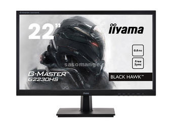 IIYAMA gejmerski monitor sa zvučnicima BLACK HAWK™ G-Master G2230HS-B1 21.5 in HDMI VGA DP