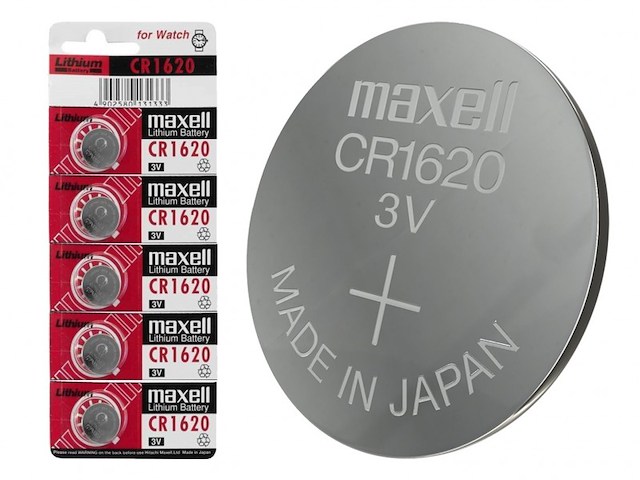 Baterija CR1620 3V Litijum Maxell Dugmasta