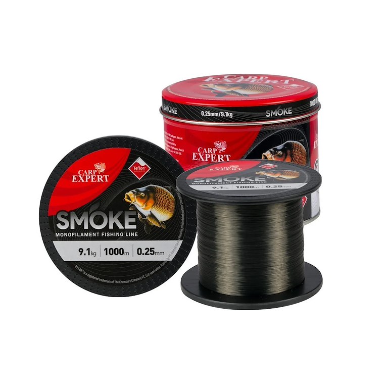 CARP EXPERT SMOKE DARK GREY 1000M 0.25MM 9.1KG