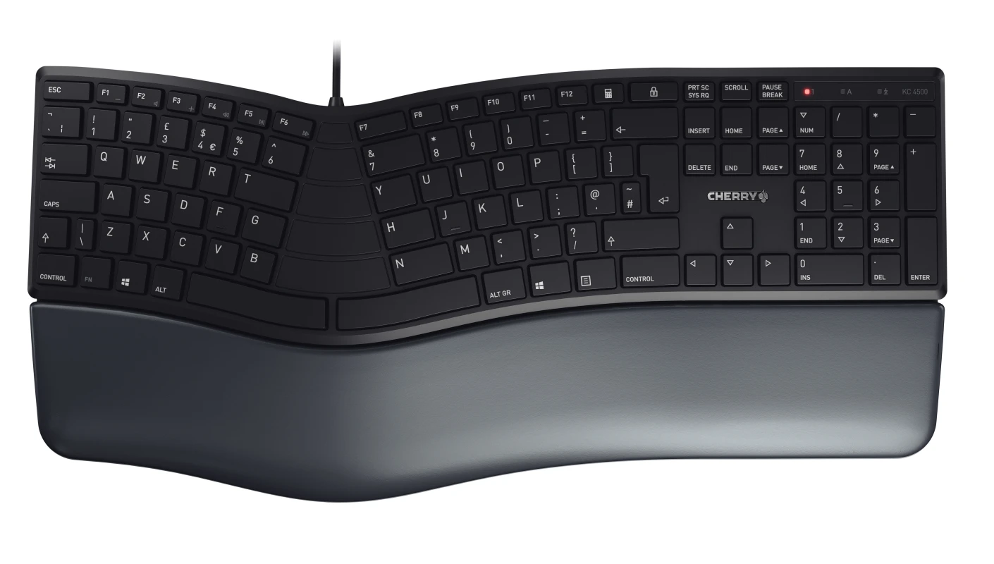 Cherry KC-4500 ergonomska tastatura crna
