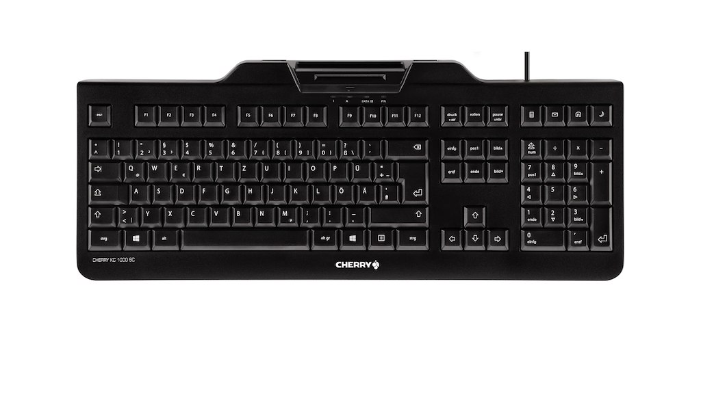 Cherry KC-1000SC crna tastatura sa čitačem smart kartica