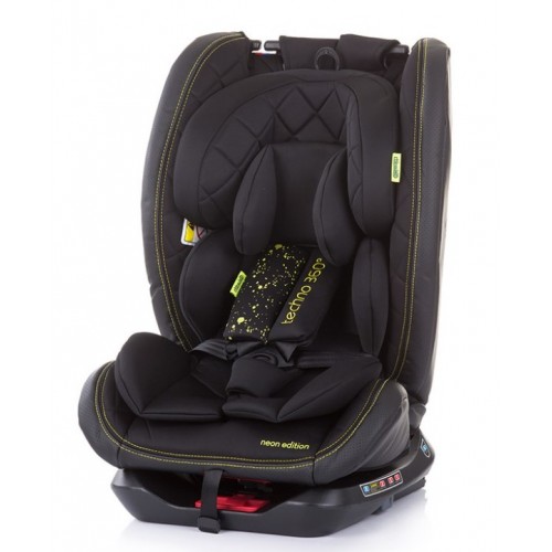 Auto sedište Chipolino Techno 360 Isofix Raven 0-36kg