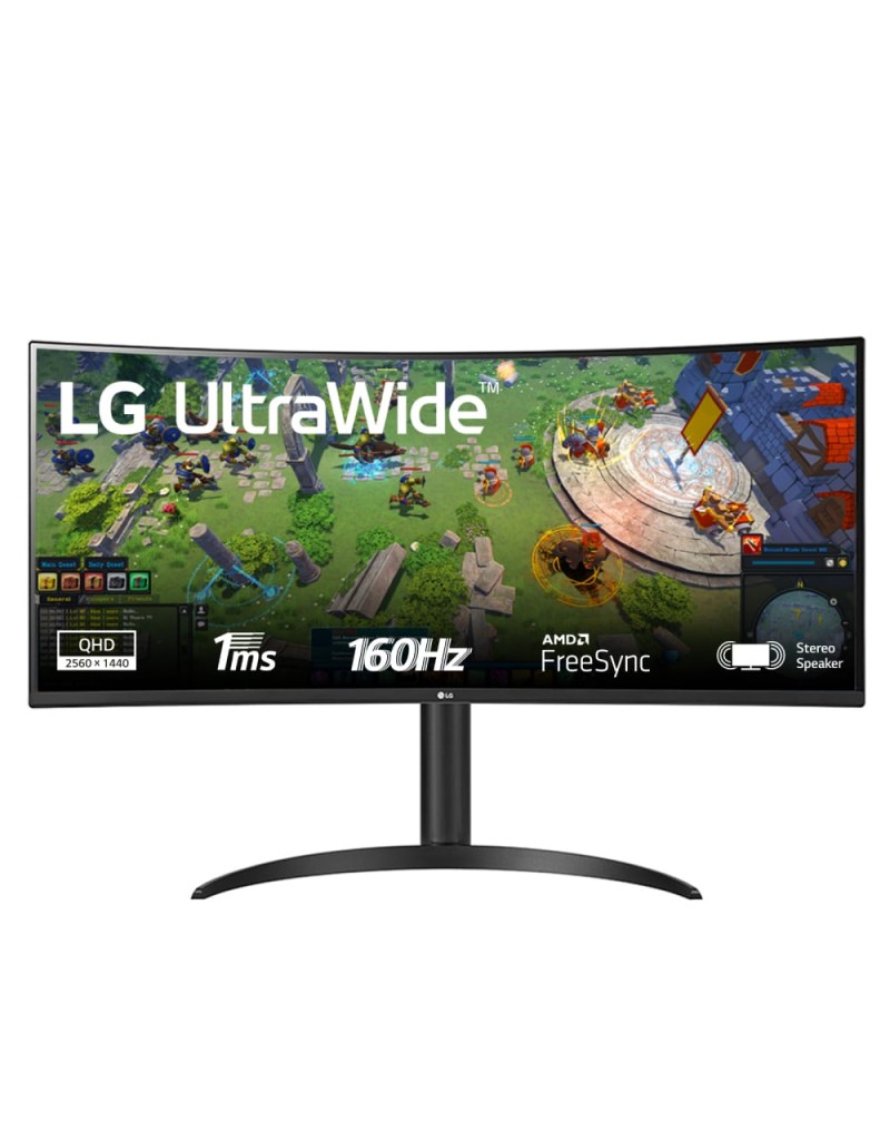 LG UltraWide 34WP65CP-B 34" 21:9 Curved 160 Hz WQHD HDR VA Gaming Monitor