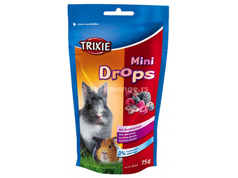 Trixie poslastica za glodare Mini Drops - divlje bobice 75g