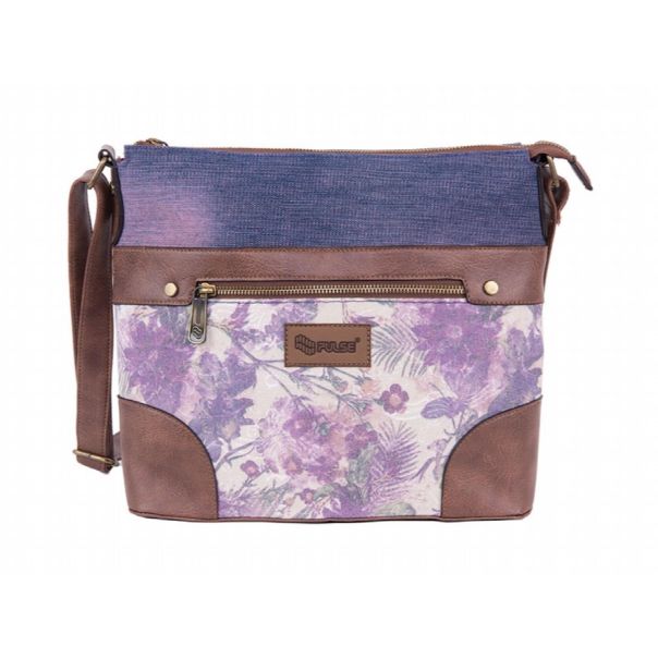 PULSE Torba na rame jeans floral 121349