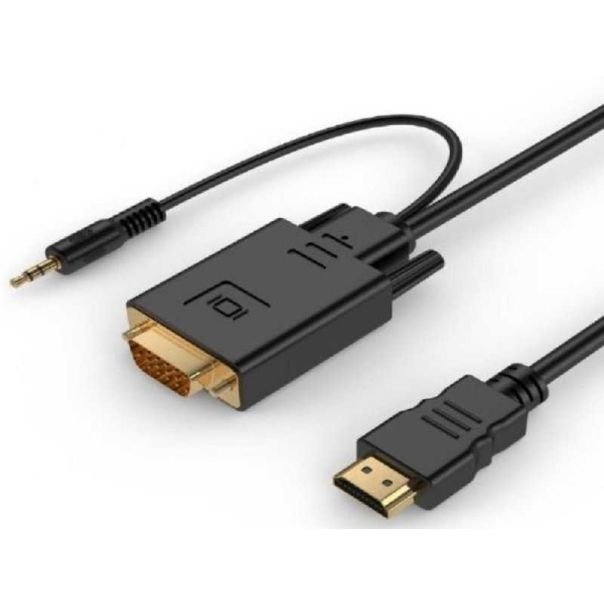 GEMBIRD Adapter kabl, HDMI na VGA 1,8m, crna