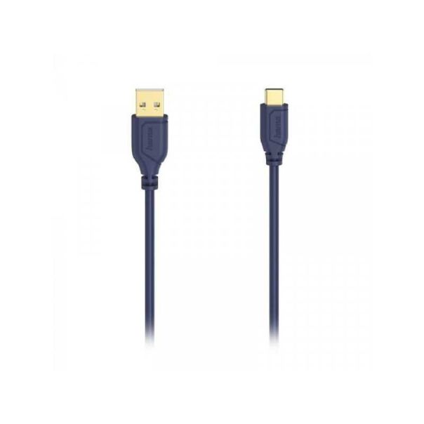 HAMA USB-C kabl, fleksibilan, bakar, pozlata, 0.75m teget 200635