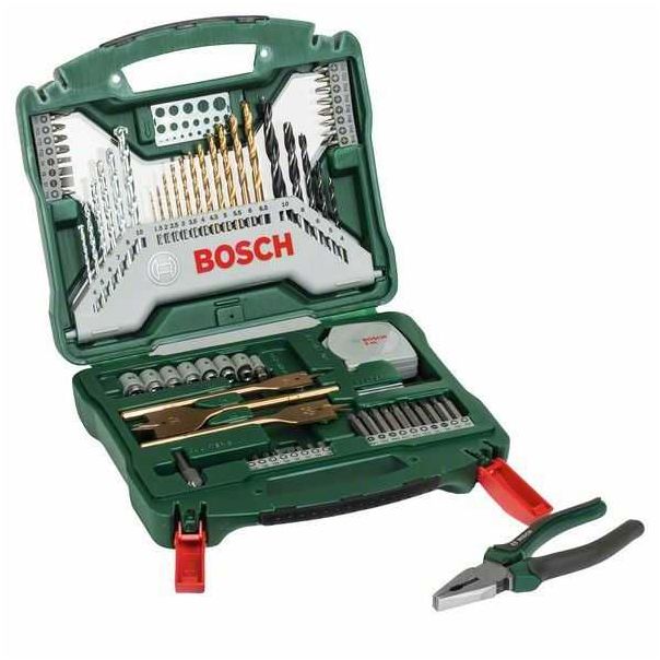 BOSCH 70-delni X-Line set kofera za pribor i klešta