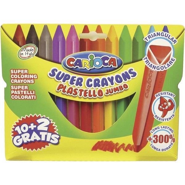 Carioca CA VOSTANE BOJE PLASTELLO 1/12 TRIANGULAR 42671