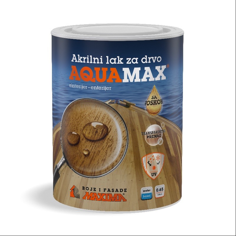 AQUAMAX® Akrilni lak za drvo transparentni lak za drvo