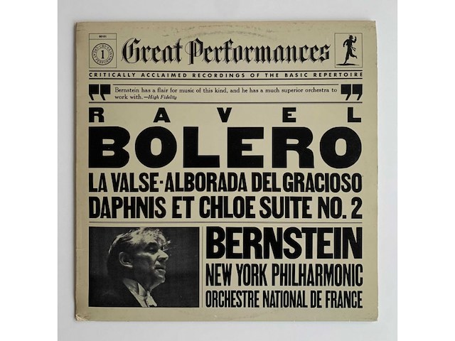 Bernstein - Ravel Bolero NM/VG