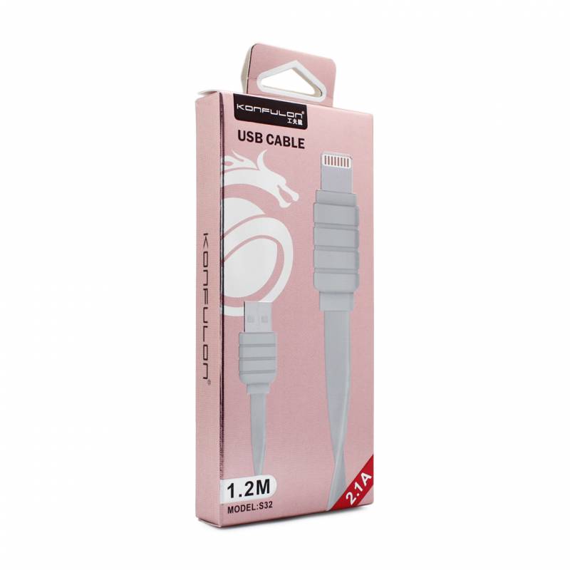 KONFULON USB Data kabl KFL-S32 za iPhone lightning beli 1.2m