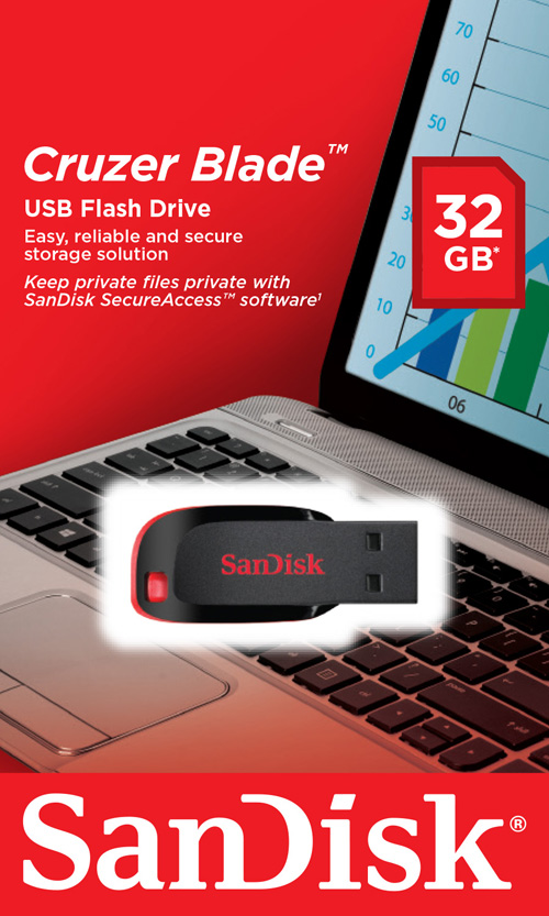 Sandisk Cruzer Blade USB 32GB