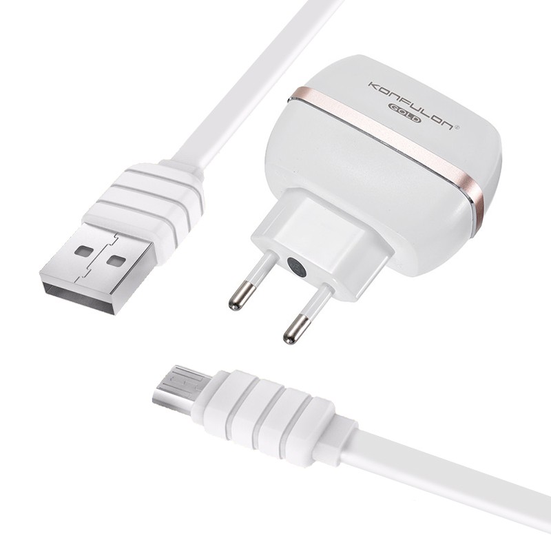 Konfulon Kućni Punjač C23+S31A 2xUSB 5V 2.4A + Micro USB Kabl