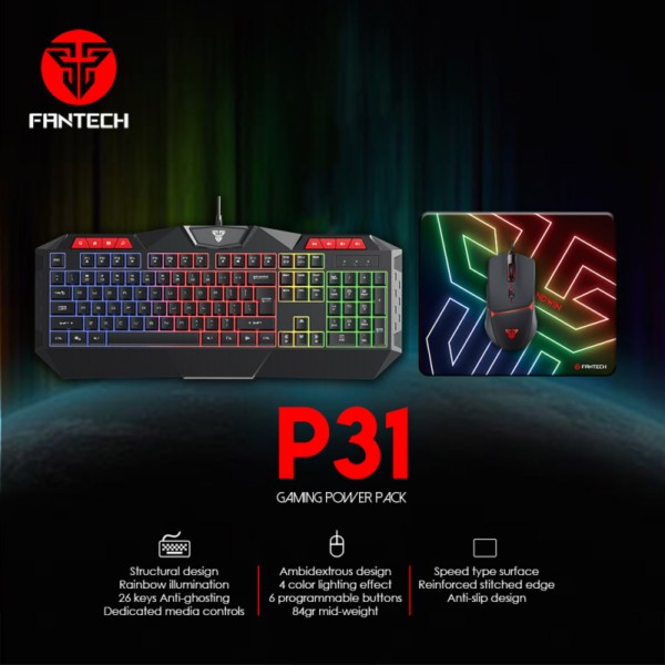 Fantech Combo Set Gaming Fantech P31 3u1