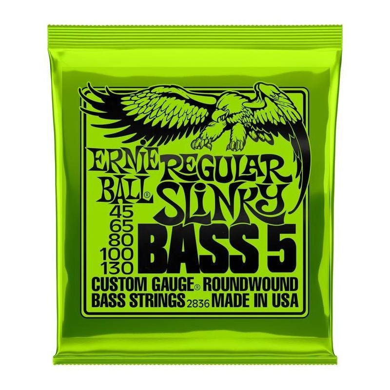 Ernie Ball Regular Slinky Bass 5 2836 Žice za bas gitaru 45-130