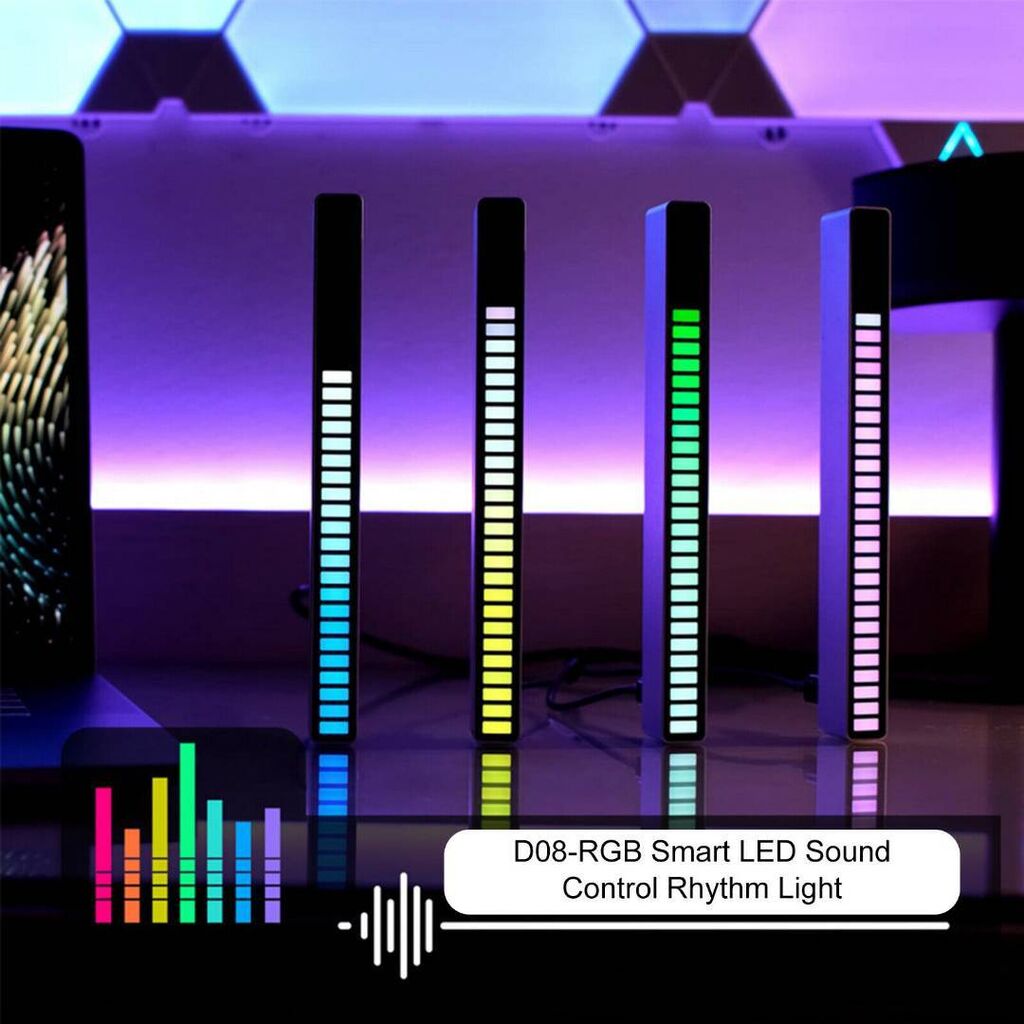LED VU Metar Bar Strip Musi Sound Control Radi u ritmu Muzike . Ima