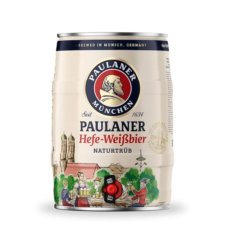 Paulaner Heffe-Weissbier pšenično pivo 5l