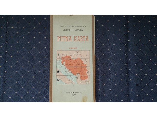 Putna karta/SFRJ/Vojnogeografski institut/1962.godina