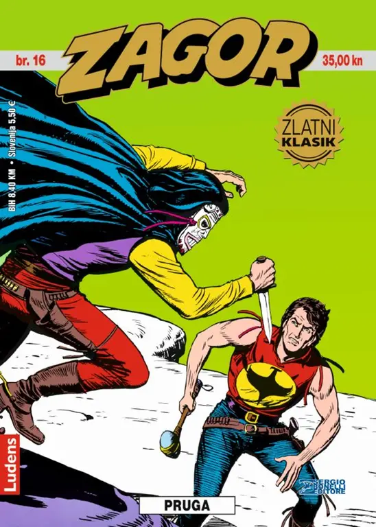 Ludens Zagor zlatni klasik 16, korica B - Pruga