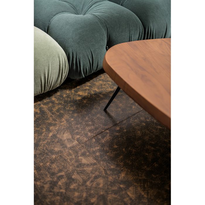 LINKA Brown Black LINE rett. 60x60