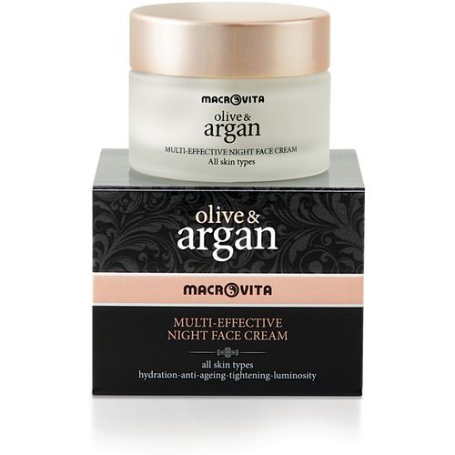 Macrovita Multi-efektivna noćna krema za lice sa Arganom