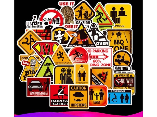 50 stikera znaci upozorenja